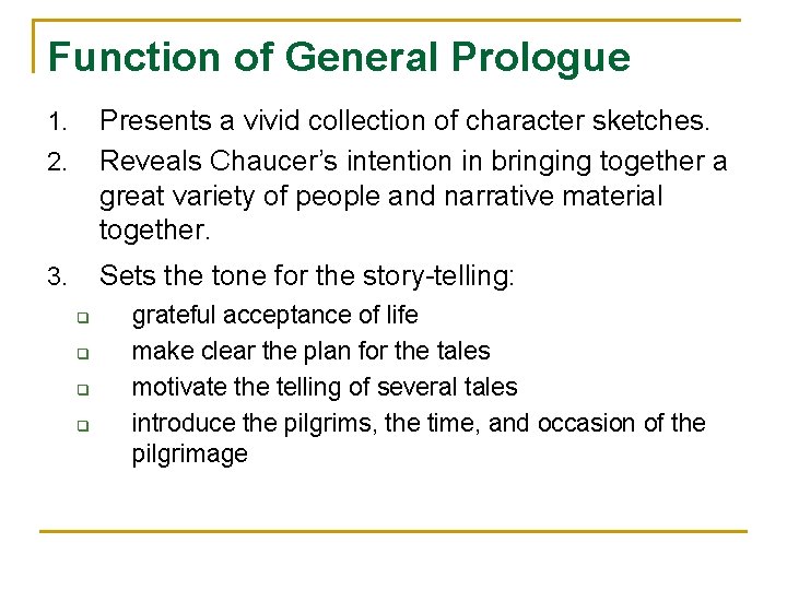 An Introduction to Geoffrey Chaucers The Canterbury Tales