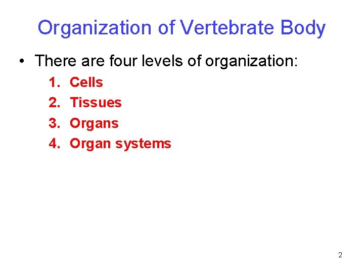 The Animal Body and Principles of Regulation Chapter