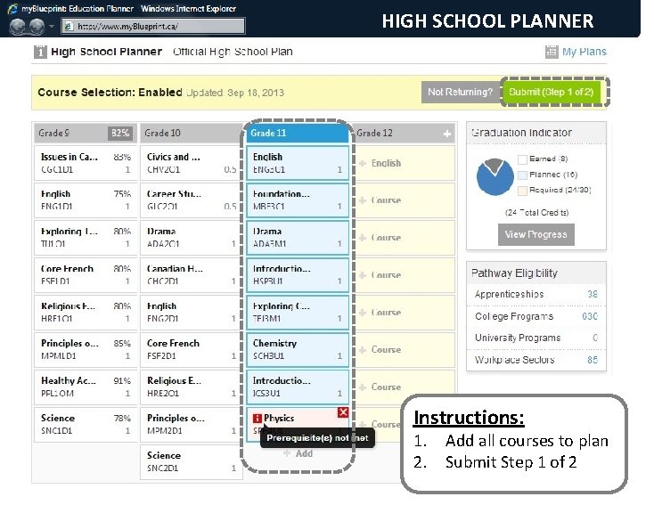 www my Blueprint ca MYBLUEPRINT COURSE SELECTION GUIDE