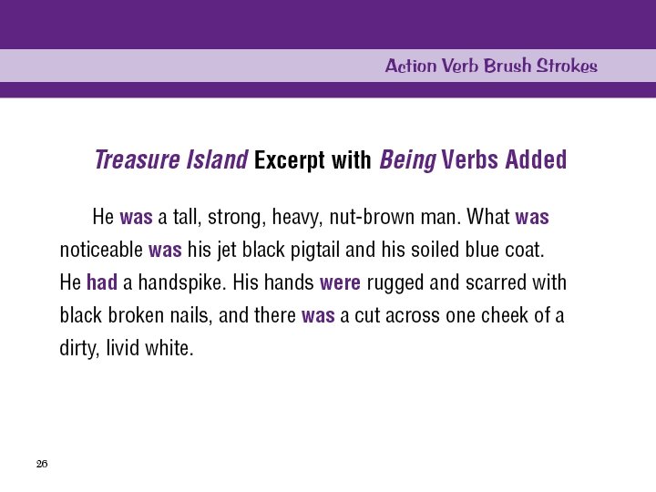 Paint with Action Verb Brush Strokes What are