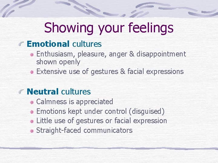 Intercultural vocabulary Terms to help you describe different