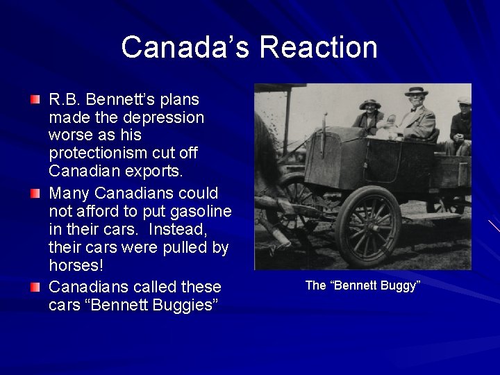 Canadas Great Depression IB History of the Americas