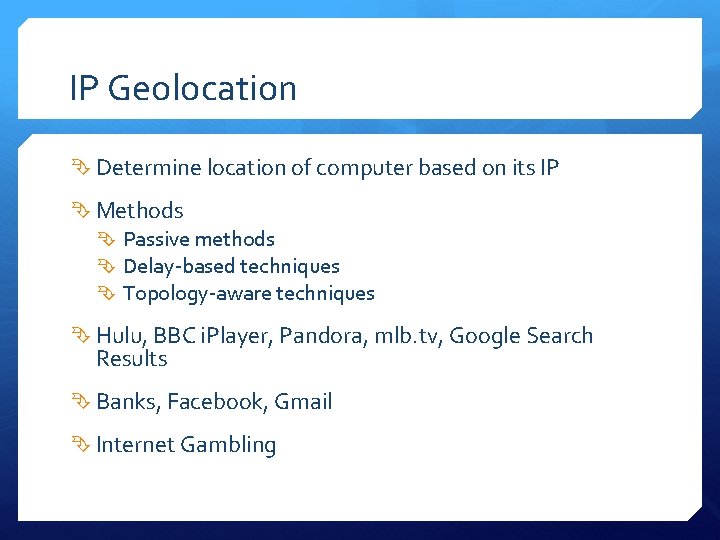 Dude wheres that IP Circumventing measurementbased IP geolocation