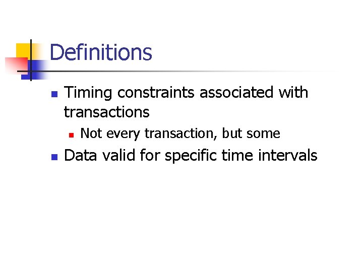 Misconceptions About Real Time Databases IEEE Computer Authors