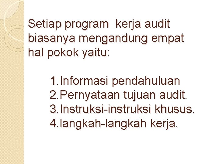 BAB 3 KERTAS KERJA AUDIT PROGRAM AUDIT dan