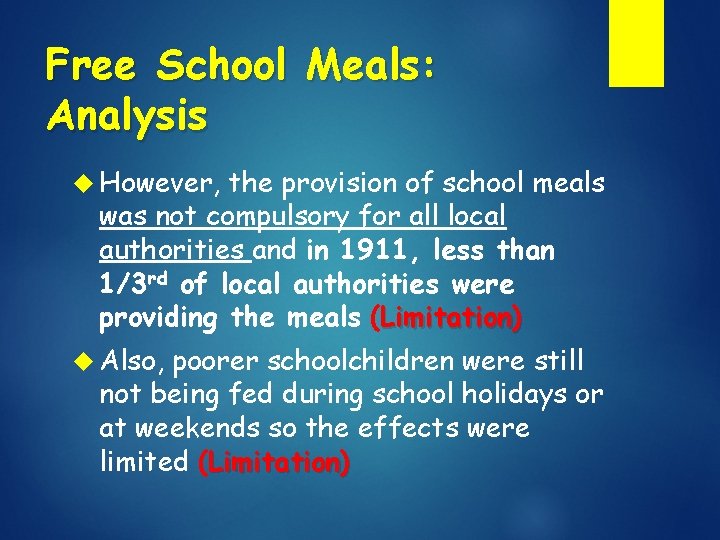Higher History Britain Context 5 The Successes of