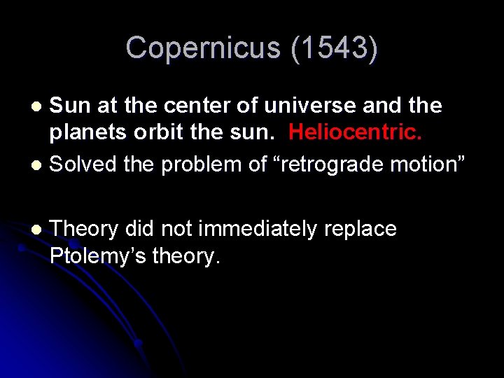 Early Models of the Universe Pythagoreans 500 B