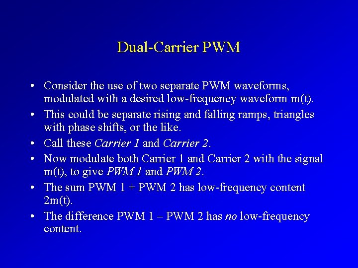 HighFrequency Link Inverter Based on MultipleCarrier PWM Philip