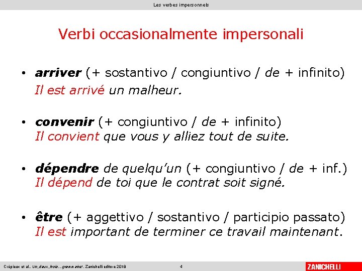 Les verbes impersonnels Crpieux et al Un deux