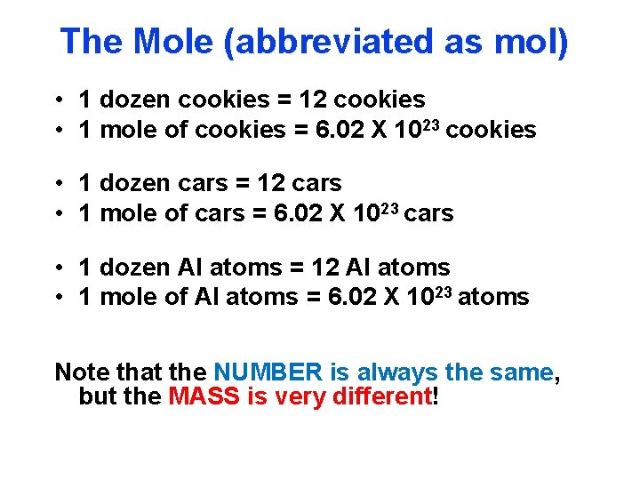 The Basics of Stoichiometry and Mole Calculations References