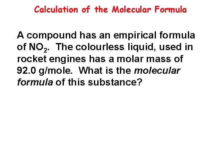 The Basics of Stoichiometry and Mole Calculations References