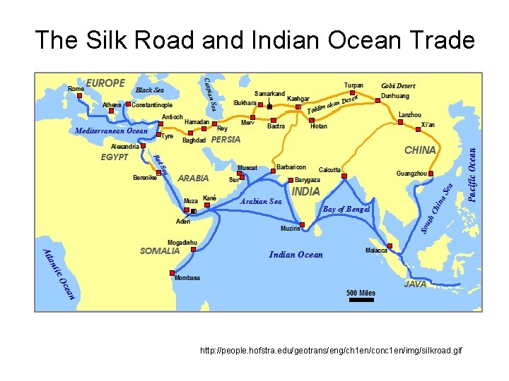 Regional Interactions between 10001500 CE World Trade connections