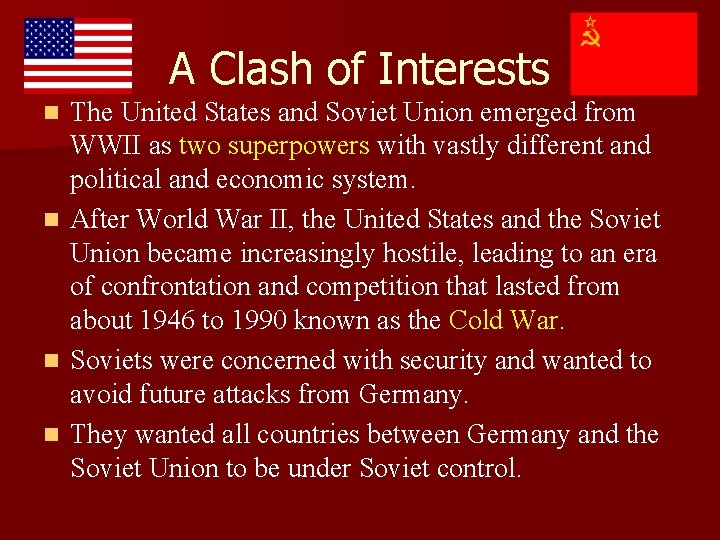 Chapter 18 The Cold War Begins 1945 1960