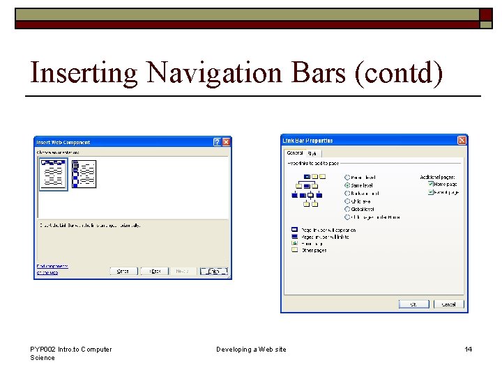 Developing a web site PYP 002 Intro to