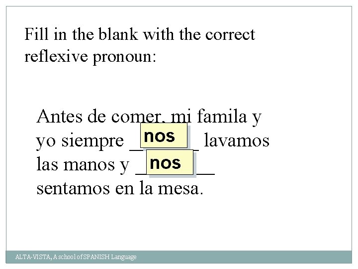 Reflexive Verbs In English pronouns that indicated that