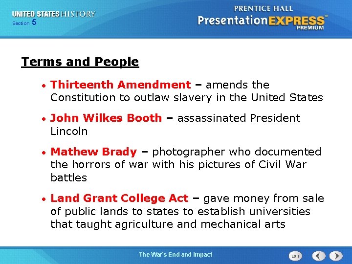 Chapter Section 5 25 Section 1 Objectives Analyze