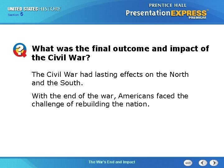 Chapter Section 5 25 Section 1 Objectives Analyze