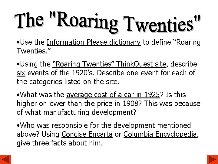 Internet Scavenger Hunt created by Gina Beirne Library