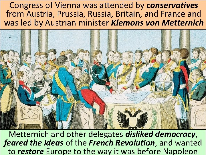 NAPOLEON BONAPARTE and the CONGRESS OF VIENNA Essential