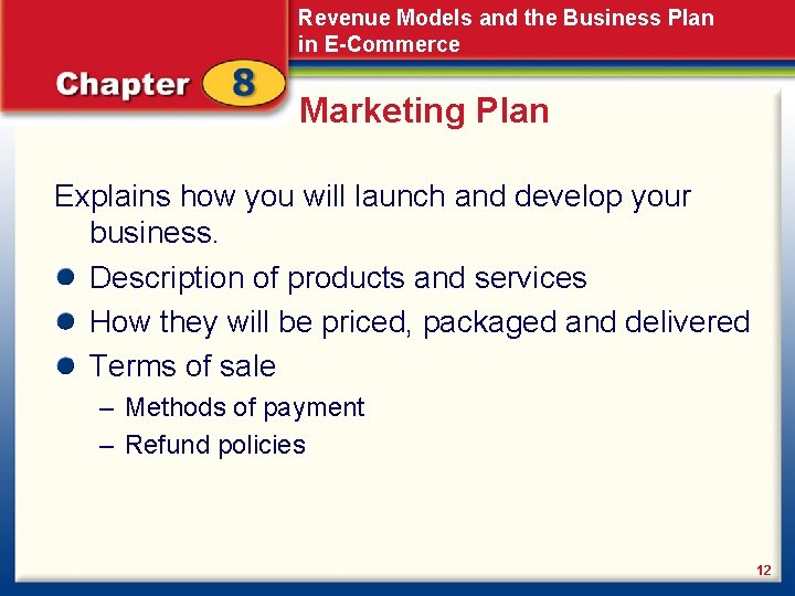 Revenue Models and the Business Plan in ECommerce