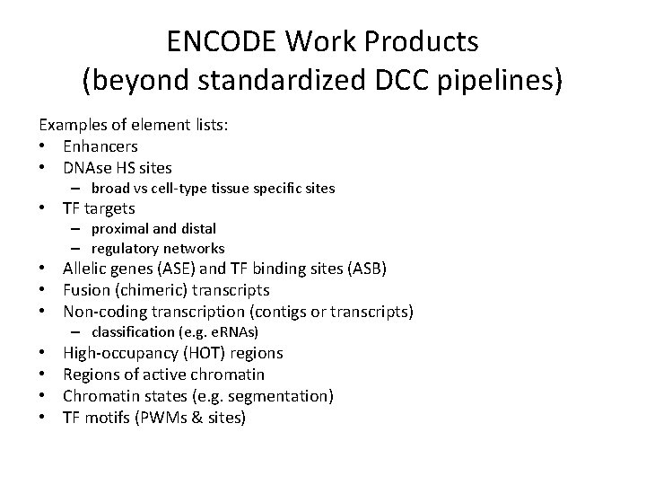ENCODE enhancers 12132013 Yao Fu Gerstein lab Supervised