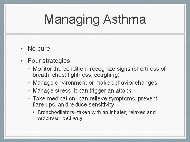 Allergies Asthma Diabetes and Arthritis Allergies Allergy specific