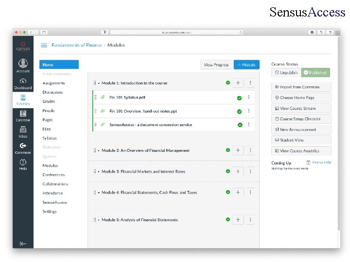 Sensus Access LMS LTI Improving accessibility to instructional