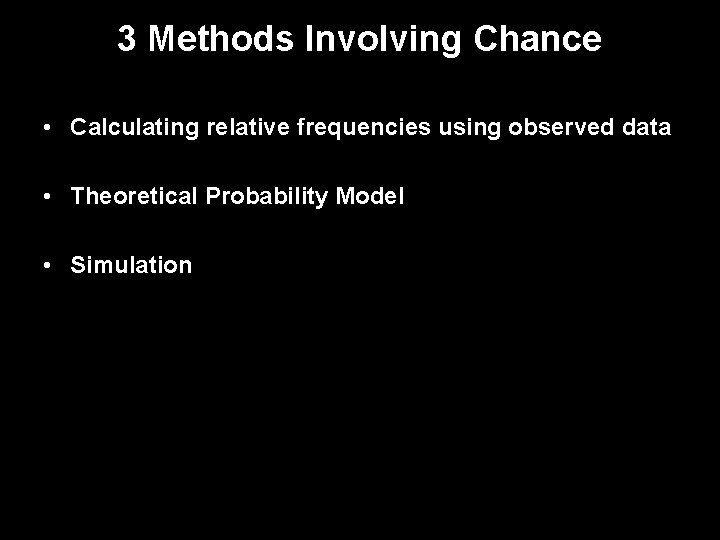 Lesson 6 1 Introduction to Probability Knowledge Objectives