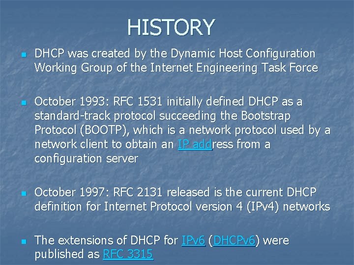 DYNAMIC HOST CONFIGURATION PROTOCOL DHCP BY SAMHITA KAW