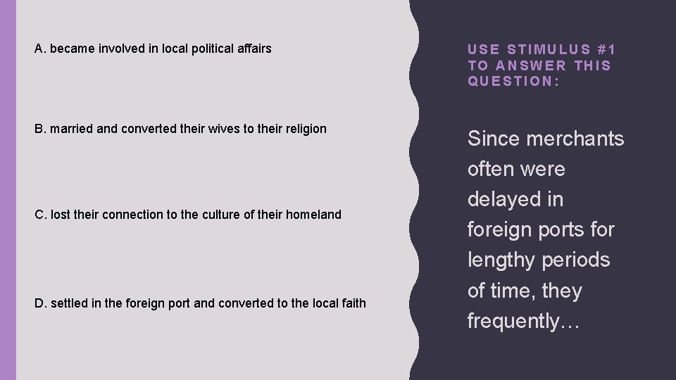 THE MCQ DECODED BREAKING THROUGH STIMULUSBASED QUESTIONS FIRST