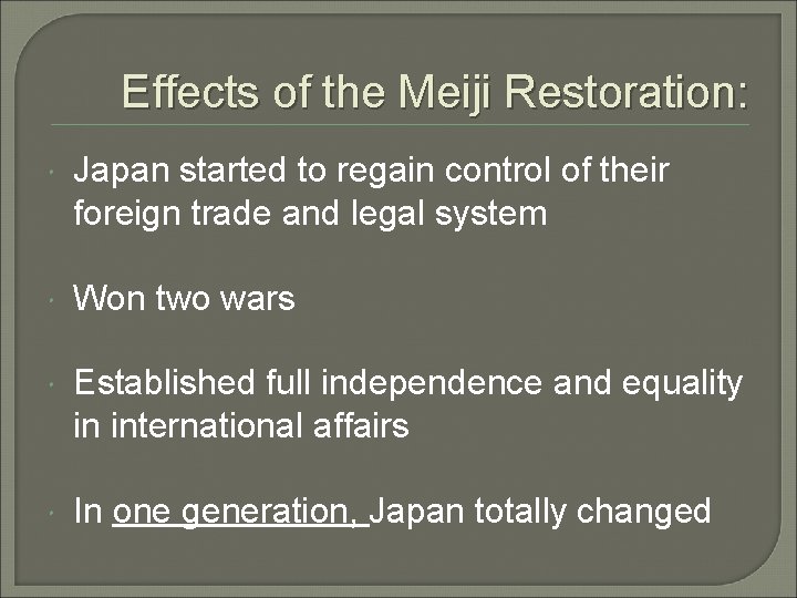 Japan Post Meiji Restoration Becoming a World Power