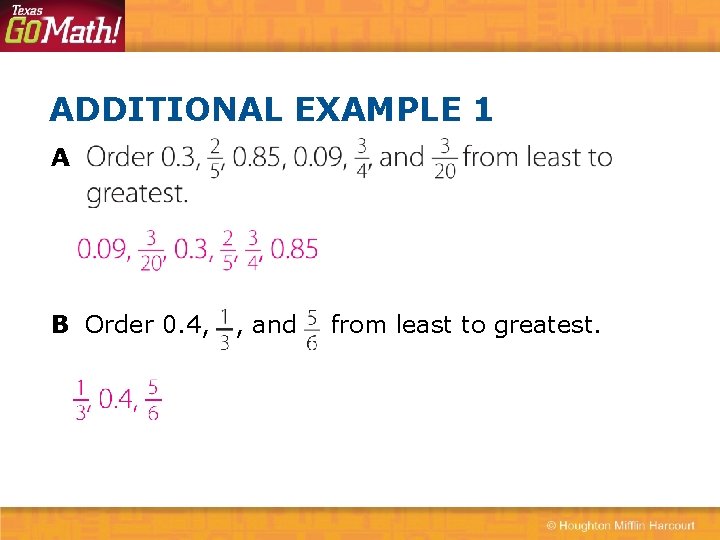 LESSON 2 3 Comparing and Ordering Rational Numbers