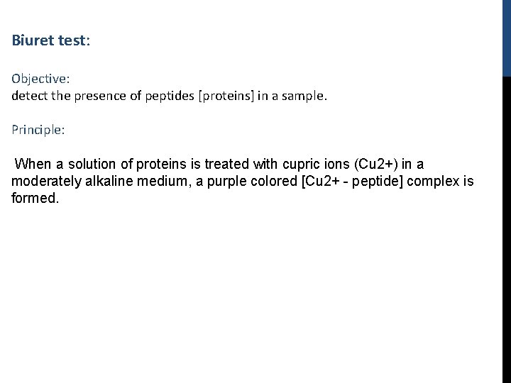 Proteins I BCH 302 PRACTICAL Qualitative chemical reactions