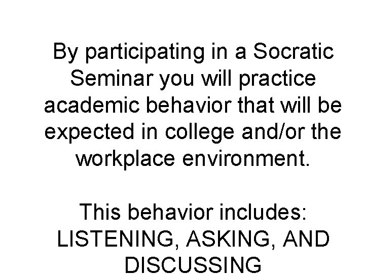 The Great Gatsby Socratic Seminar 1 CA Focus