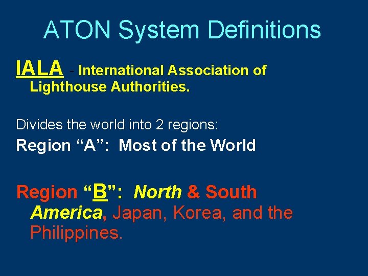 Navigation Systems Section 5 BASIC PATON TRAINING ATON
