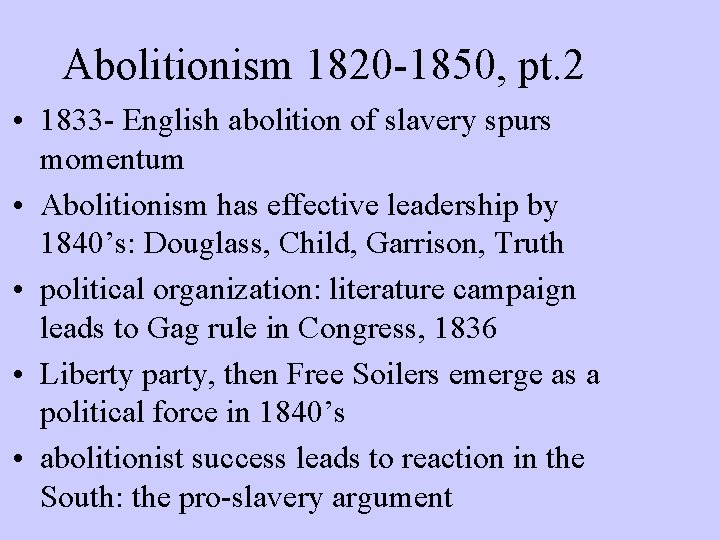 Abolitionist image Abolitionism 1820 1850 pt 1 1820s