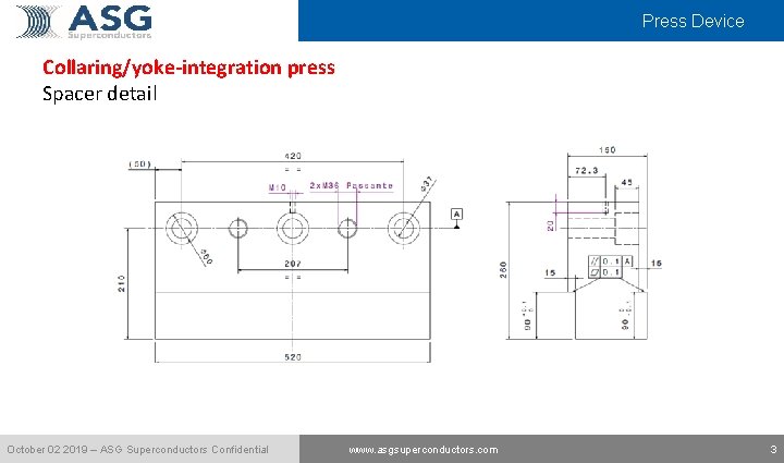 COLLARING TOOLING ON PROTOTYPE Geneve 02 October 2019