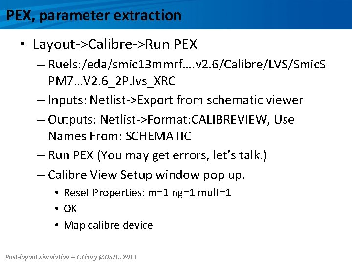 Schematics Layout First contact with Cadence icfb PreSteps