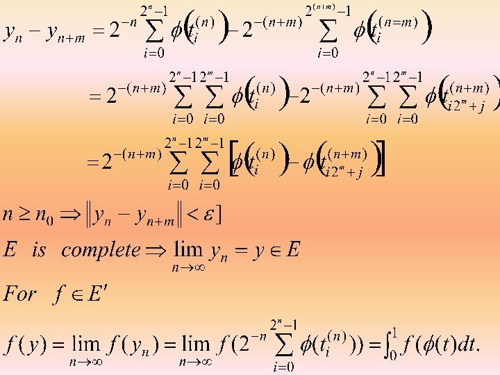 Calculus In Infinite Dimensional Spaces Integral For Banach