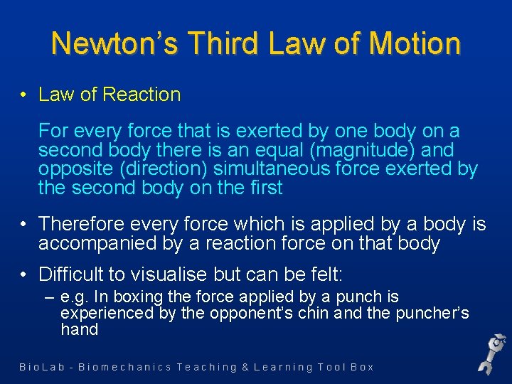 Bio Lab Biomechanics Teaching Learning Tool Box Newtons