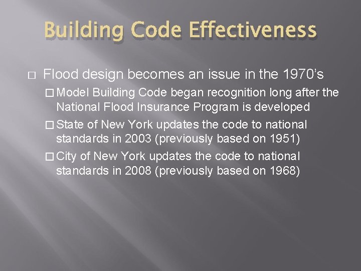 UNIFORM FIRE PREVENTION AND BUILDING CODE BRIEF HISTORY