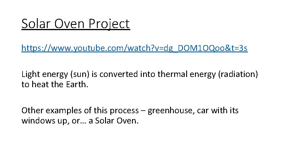 February 12 Solar Oven Project Design Day Drill