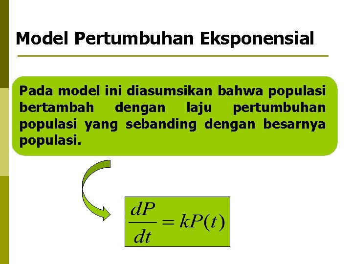 Proyeksi Penduduk Provinsi Maluku Dengan Menggunakan Model Pertumbuhan