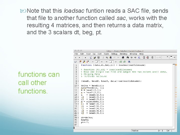 Matlab Programming part 1 Mfiles It is generally