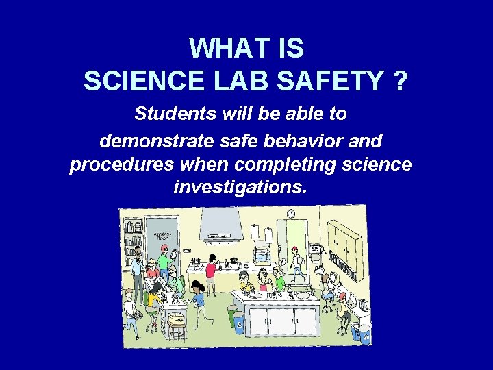 Safety in the Science Lab MCPS Middle Schools