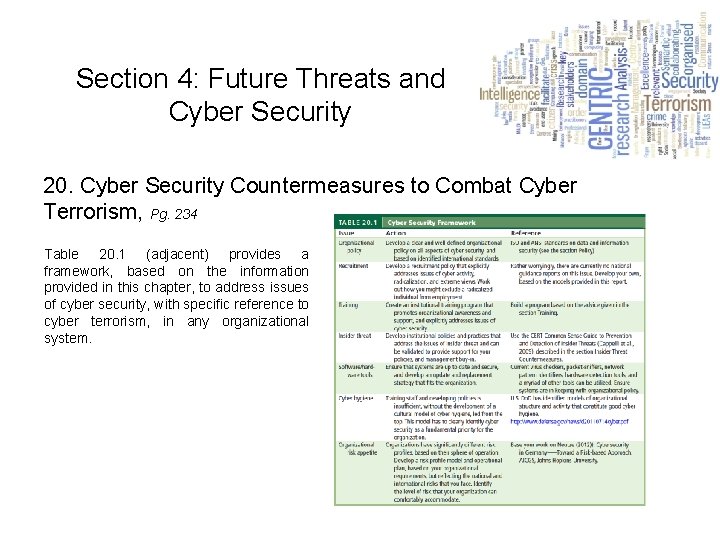 Strategic Intelligence Management Chapter 20 Cyber Security Countermeasures