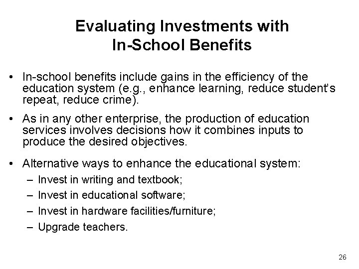 Lecture Notes ECON 437837 ECONOMIC COSTBENEFIT ANALYSIS Lecture