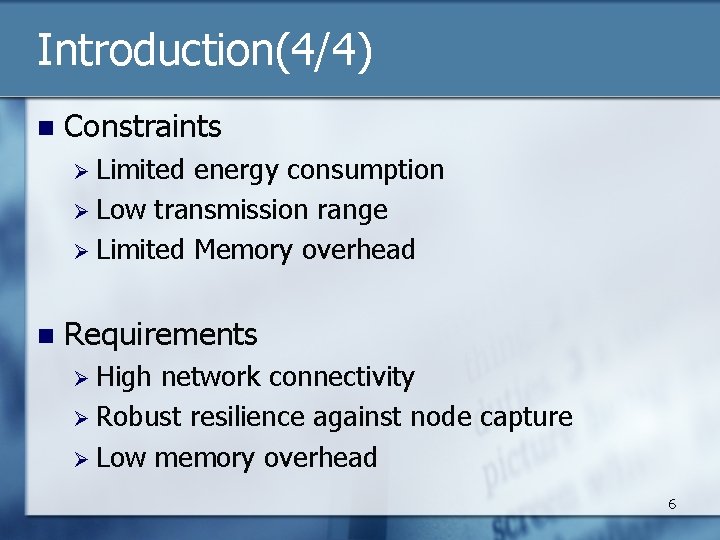 Key Predistribution Approach in Wireless Sensor Networks Using