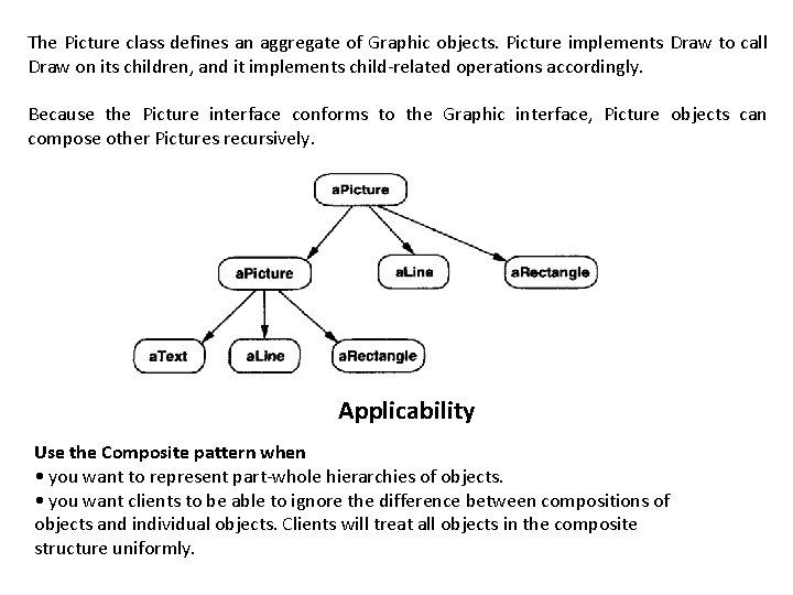 COMPOSITE Intent Compose objects into tree structures to
