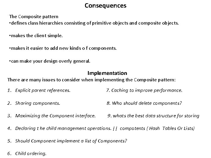 COMPOSITE Intent Compose objects into tree structures to